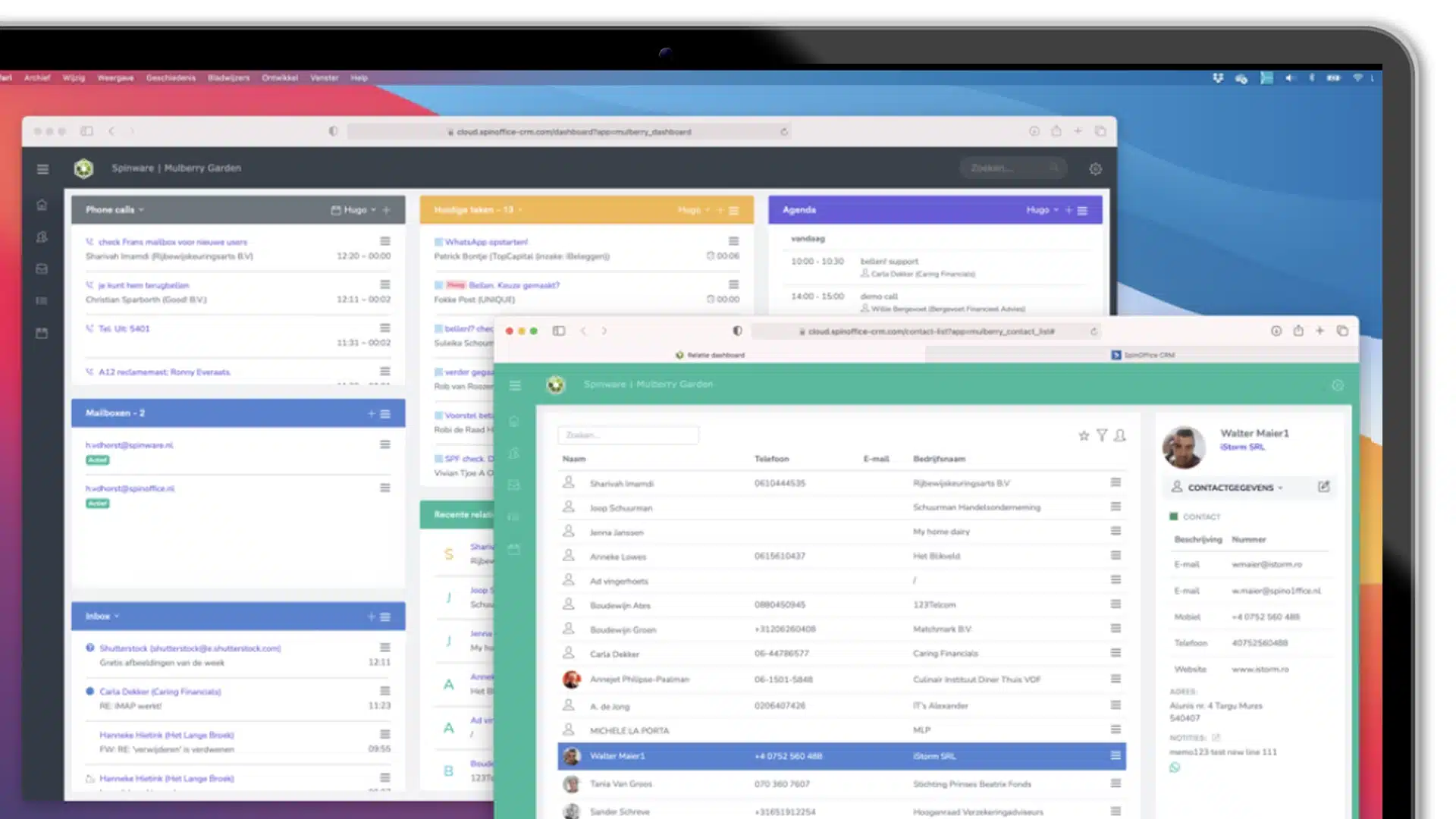 tablet mockups | SpinOffice CRM